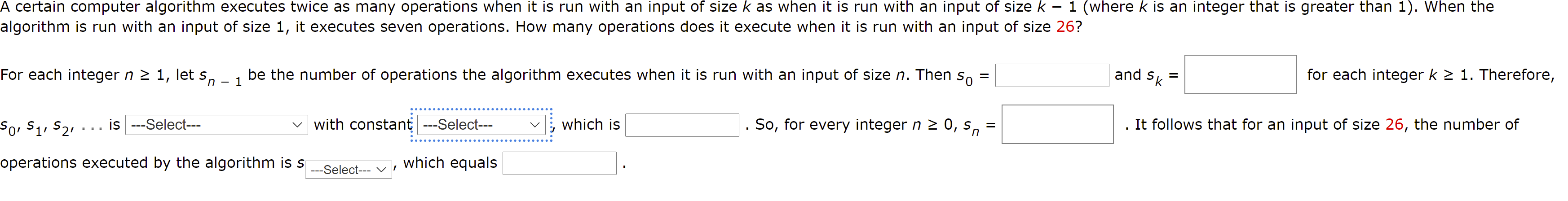 Solved Drop down 1 = an alternative sequence, a telescoping | Chegg.com