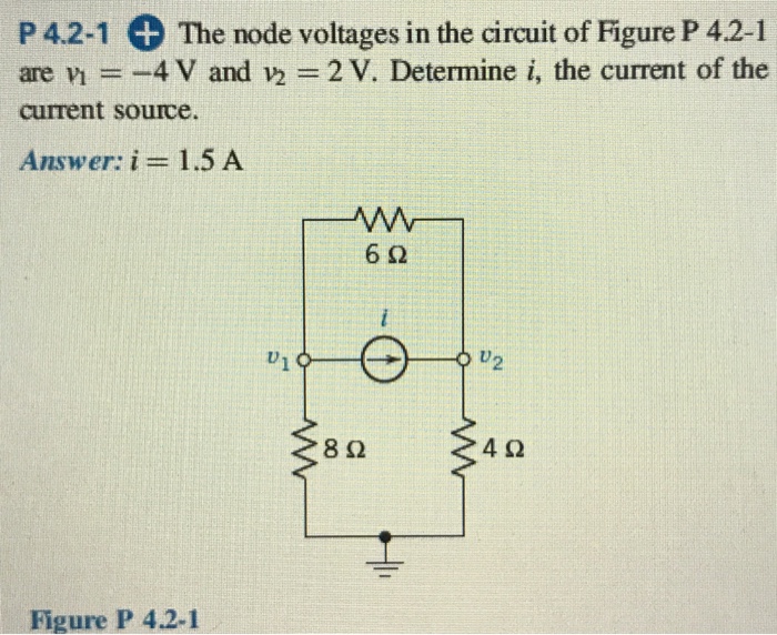 Solved The node voltages in the circuit of Figure P 4.2-1 | Chegg.com