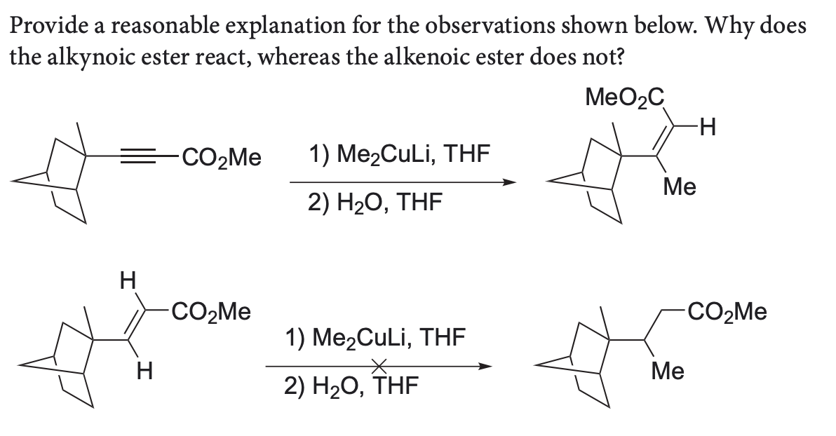 Solved Provide a reasonable explanation for the observations | Chegg.com