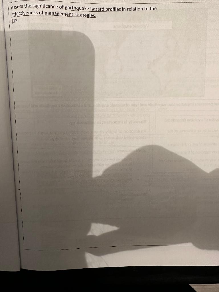 Solved Assess the significance of earthquake hazard profiles | Chegg.com