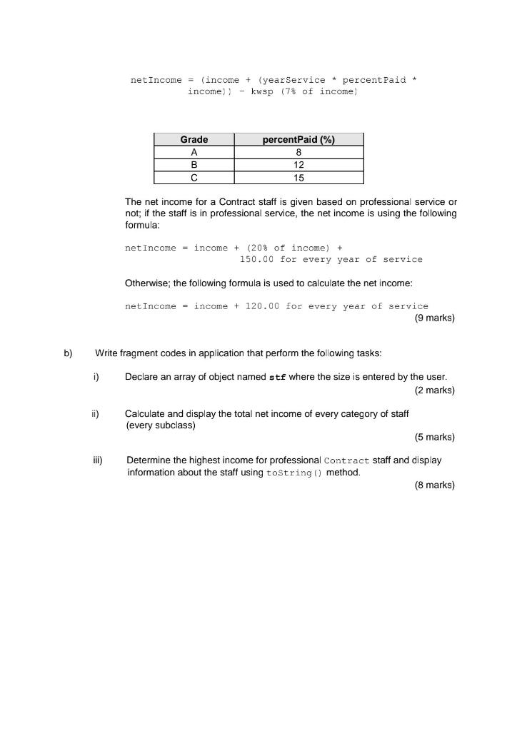 Solved QUESTION 2 Given the following super class and | Chegg.com