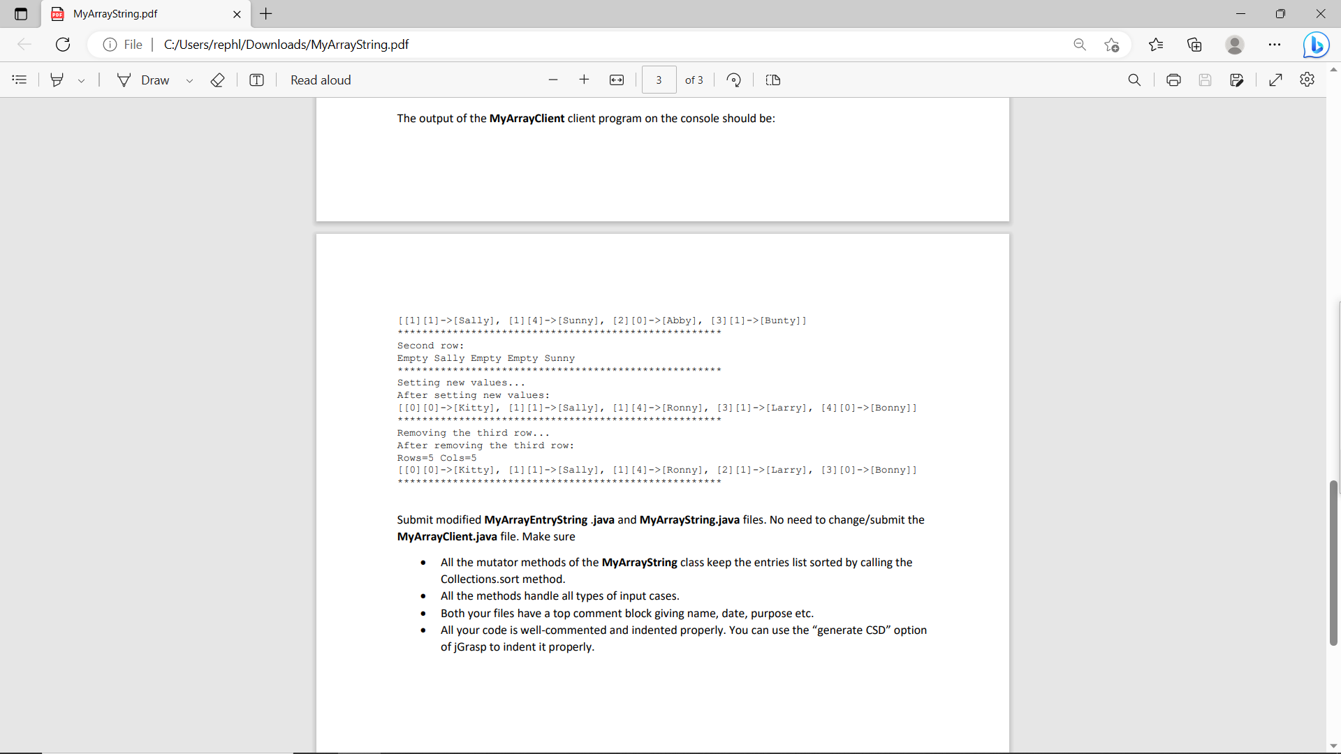 Solved In this assignment you will write a Class that | Chegg.com