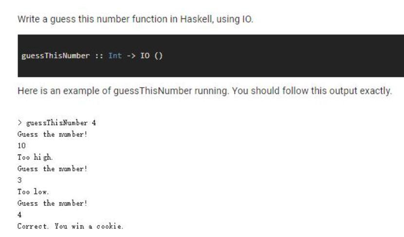 Solved Write a guess this number function in Haskell, using | Chegg.com