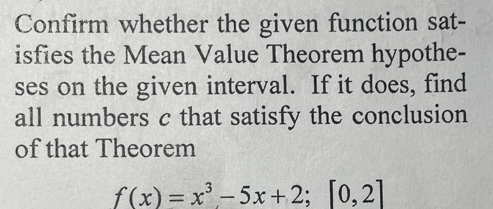 Solved Confirm whether the given function satisfies the Mean | Chegg.com
