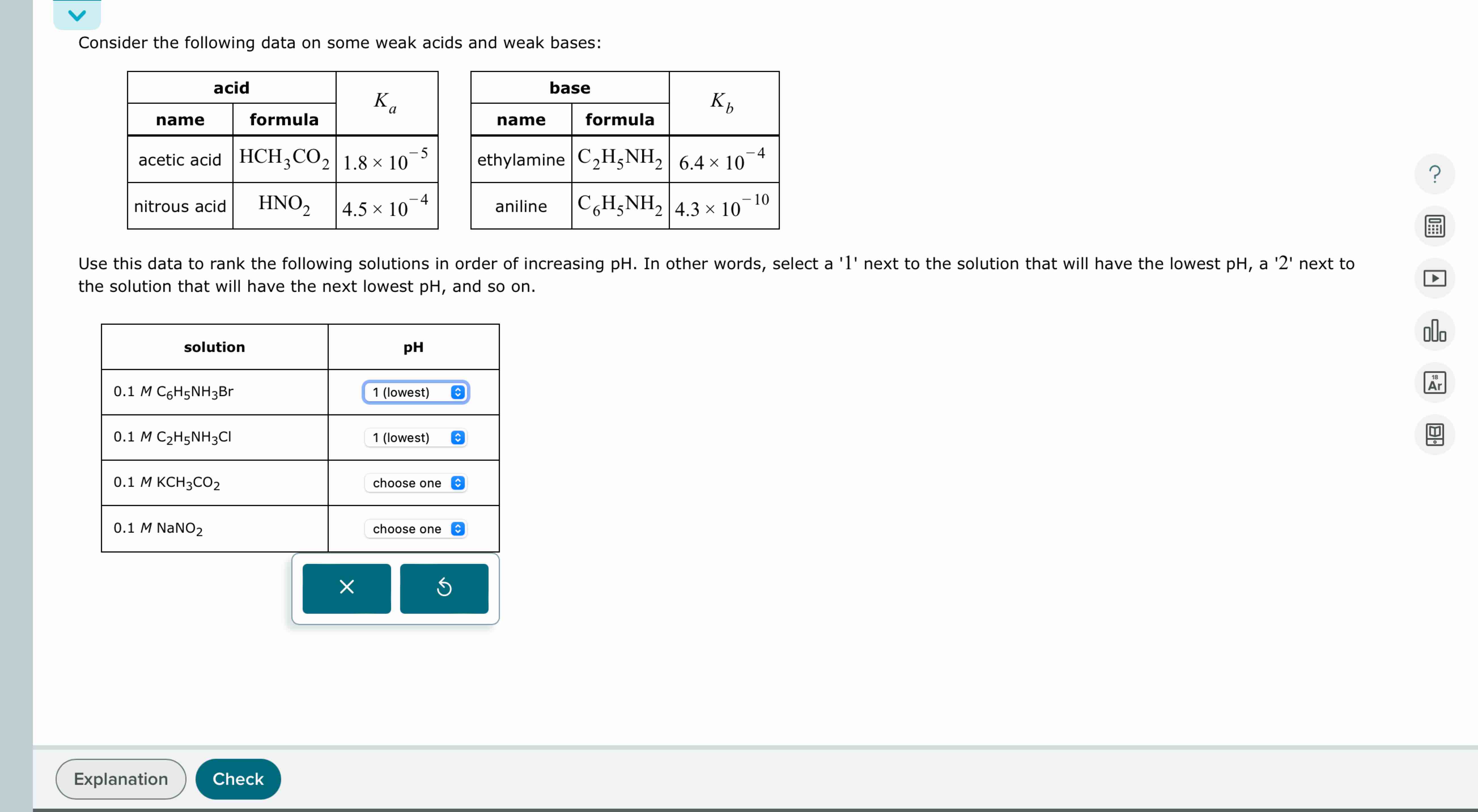 Solved Consider the following data on some weak acids and | Chegg.com