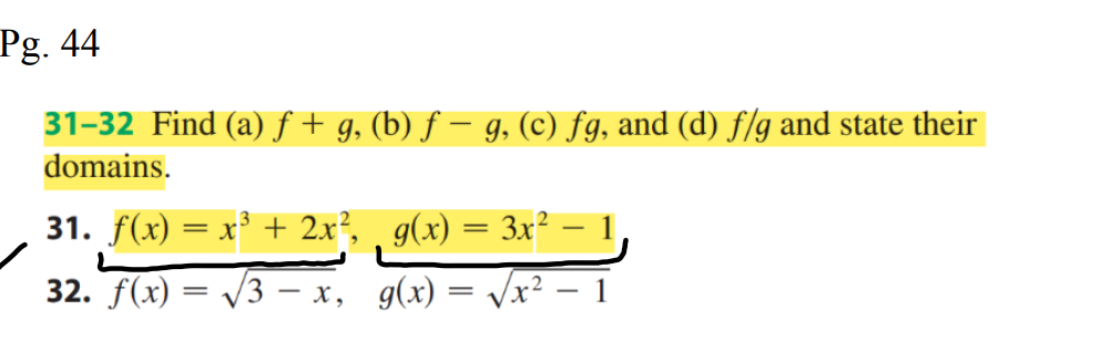 Solved Find the functions (..) and their domains. #37 | Chegg.com