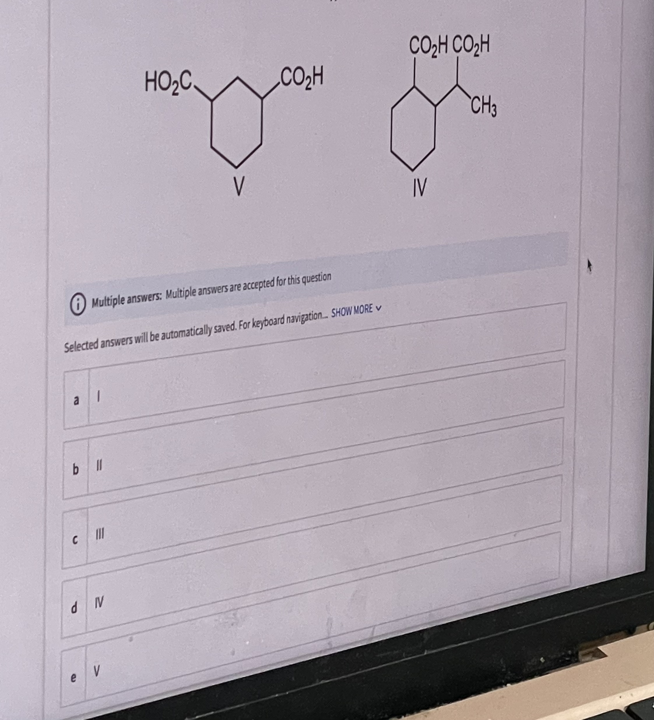 Solved Select the diacid that can loose CO2 when heated: | Chegg.com