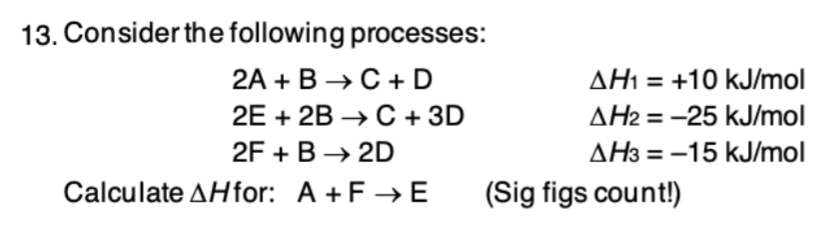 Solved Consider the following | Chegg.com