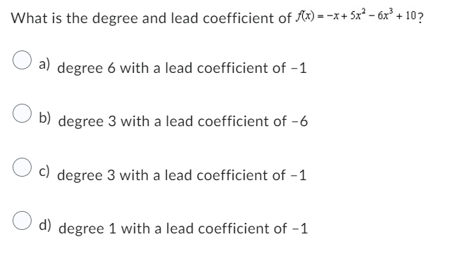 Solved Which of the following graphs represents an odd | Chegg.com