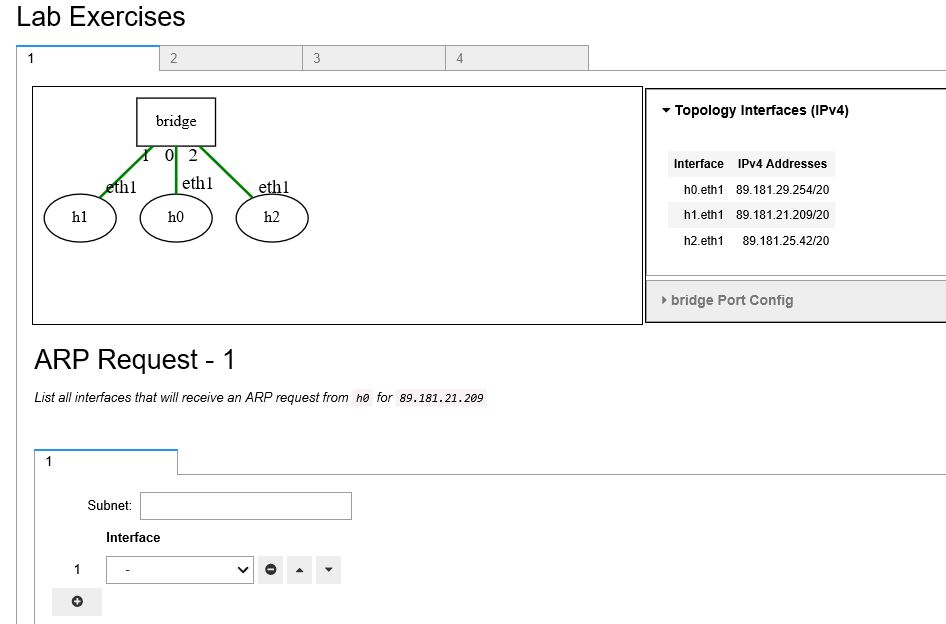 Solved Lab Exercises 2 4 Topology Interfaces (IPv4) | Chegg.com