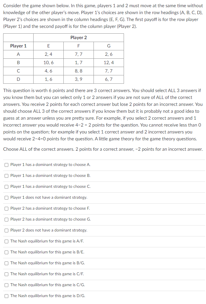 Solved Consider the game shown below. In this game, players | Chegg.com