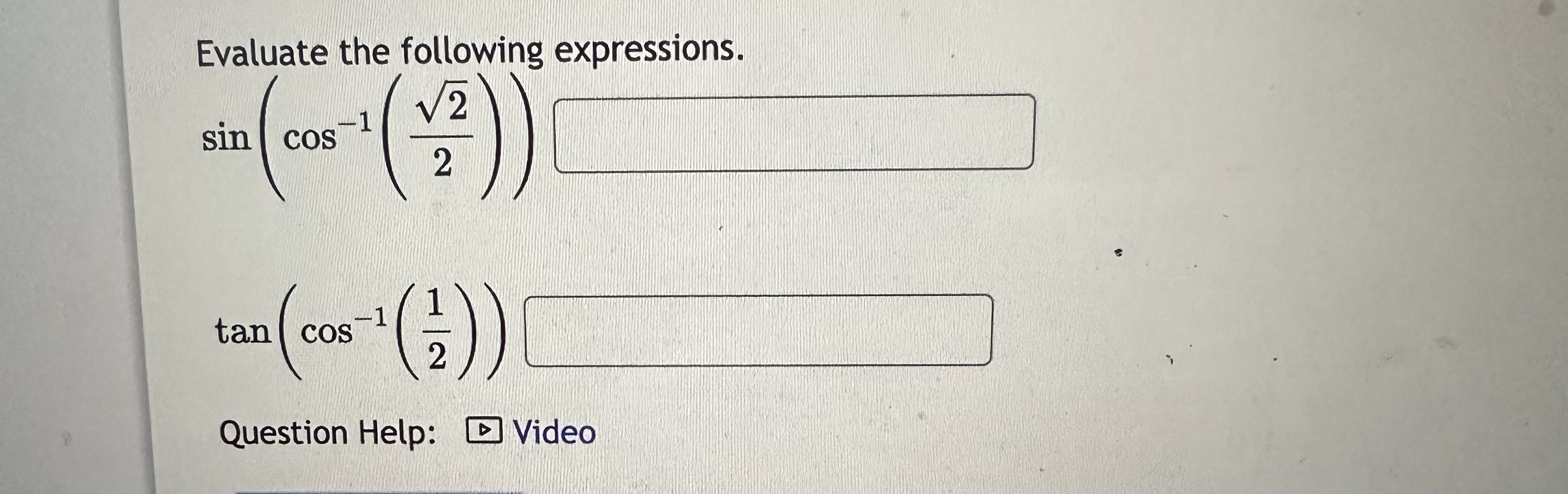 Solved Evaluate the following expressions. | Chegg.com
