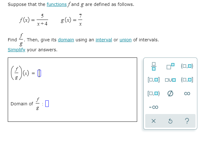 Solved Suppose that the functions fand g are defined as | Chegg.com