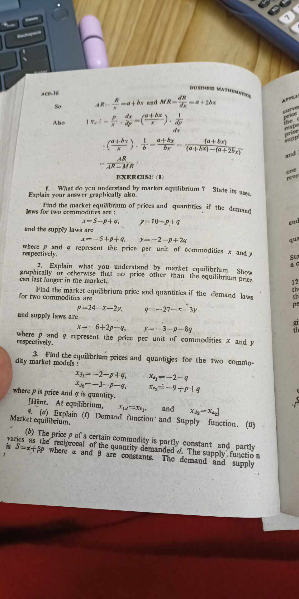 Solved SoAR-Rx=a+bx ﻿and MR=dRdx=a+2bxAlso | Chegg.com