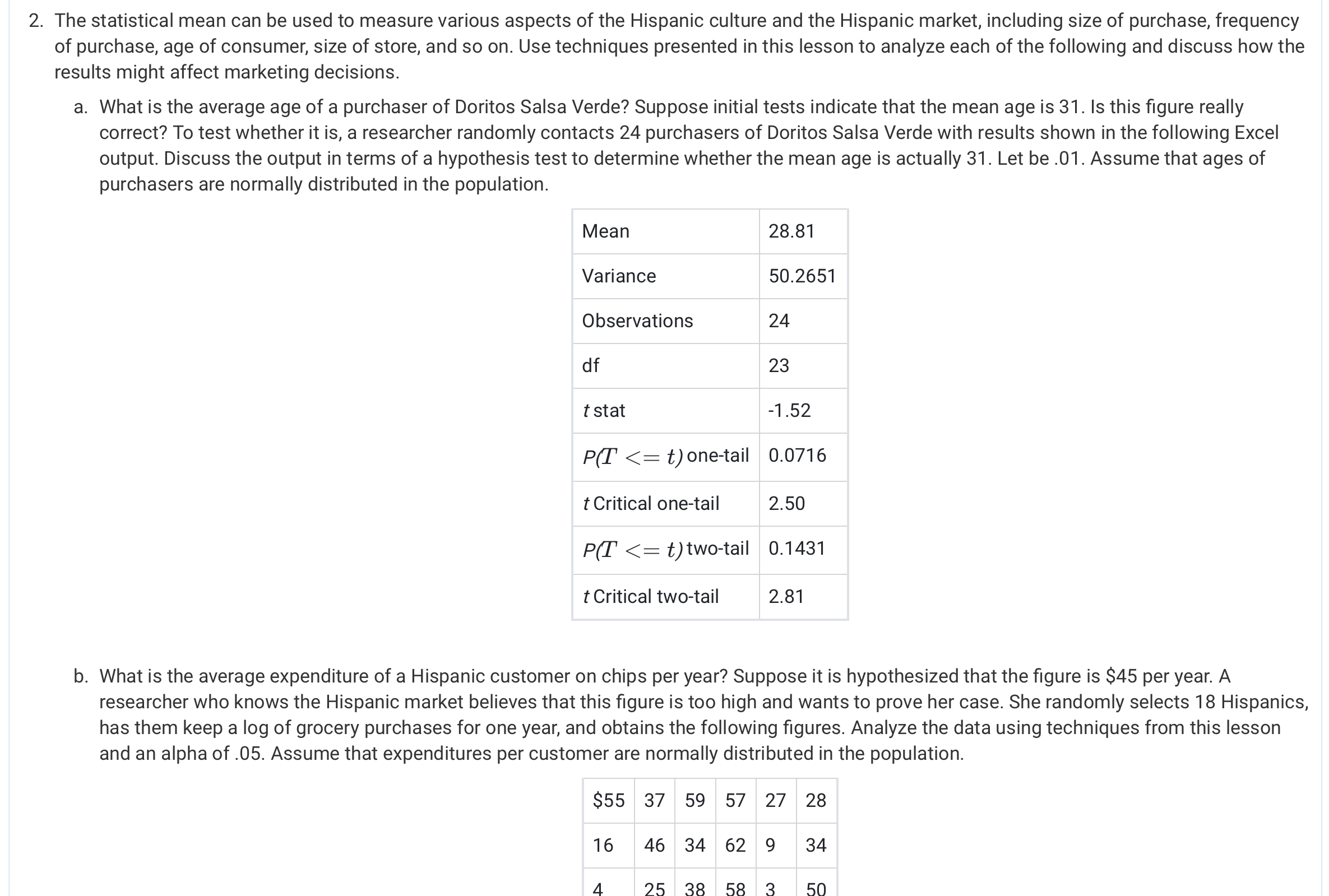 Solved Complete just the following:Interpret the data in | Chegg.com