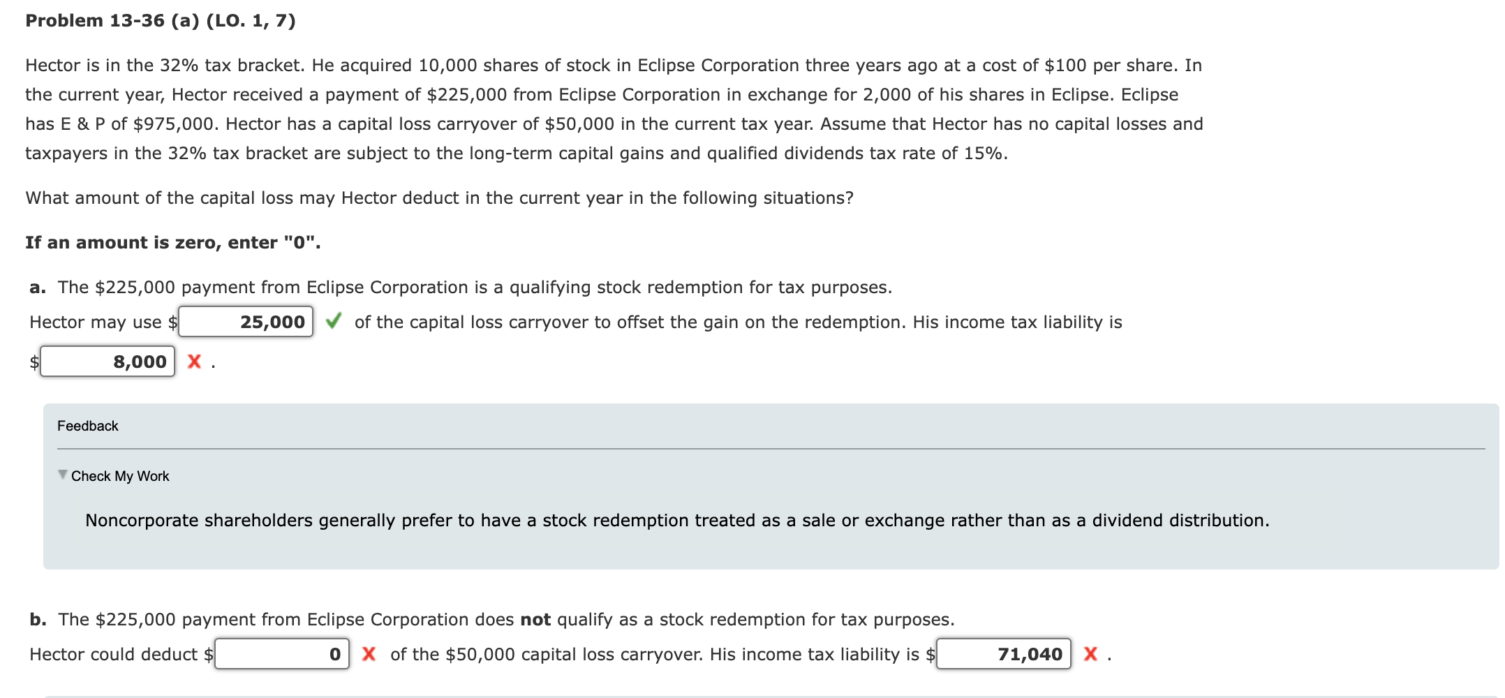 Solved Hector is in the \32 tax bracket. He acquired 10,000 | Chegg.com