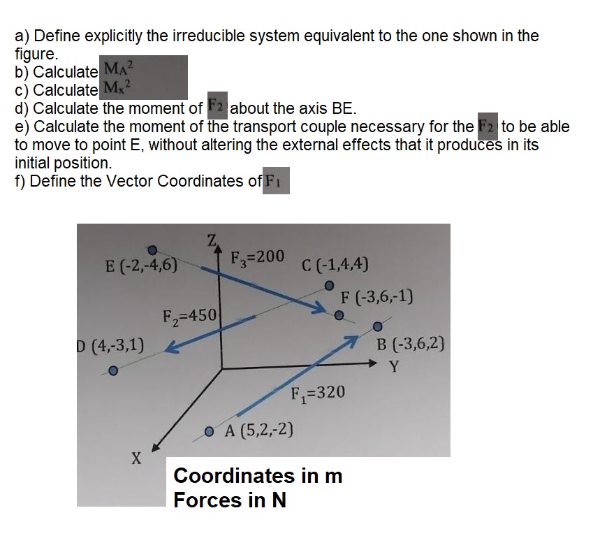 Solved a) Define explicitly the irreducible system | Chegg.com
