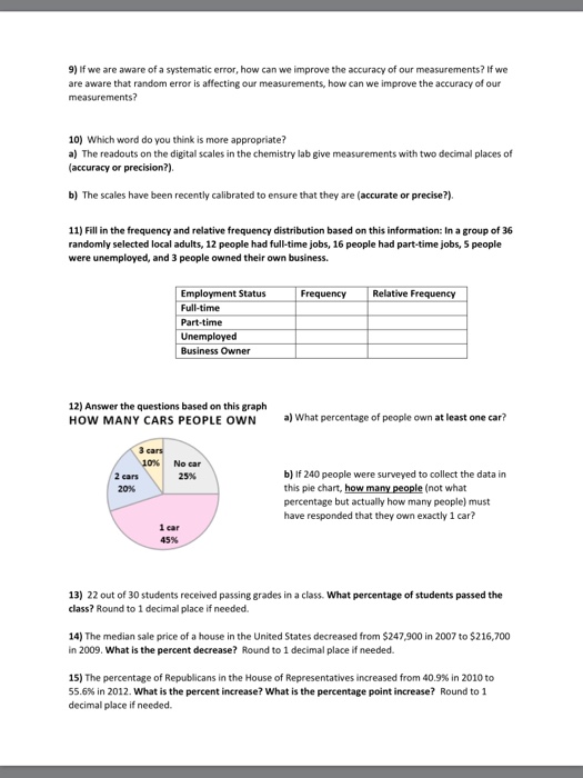 Solved 1) Identify the population and sample. a) The Student | Chegg.com