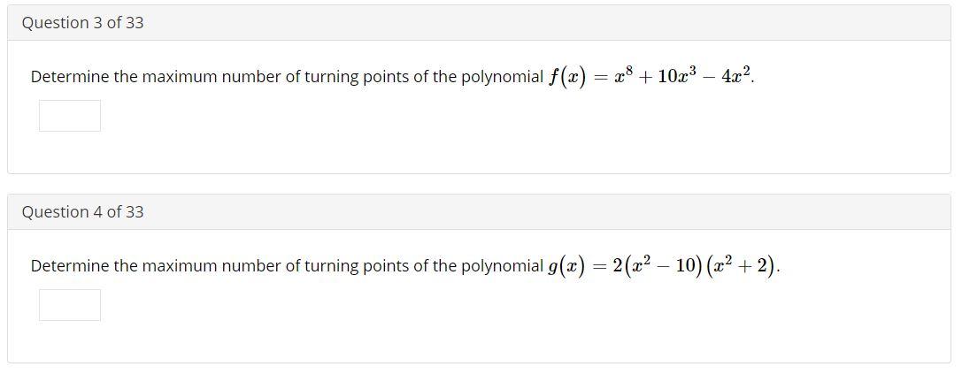 Solved Question 3 of 33 Determine the maximum number of | Chegg.com