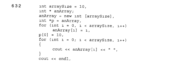 Solved 632 ﻿what is the output of the following code | Chegg.com