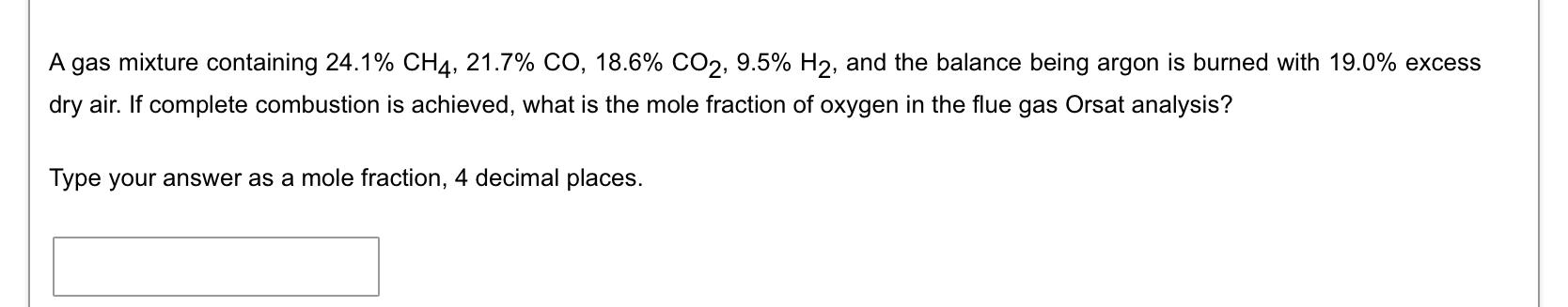 Solved A gas mixture containing | Chegg.com