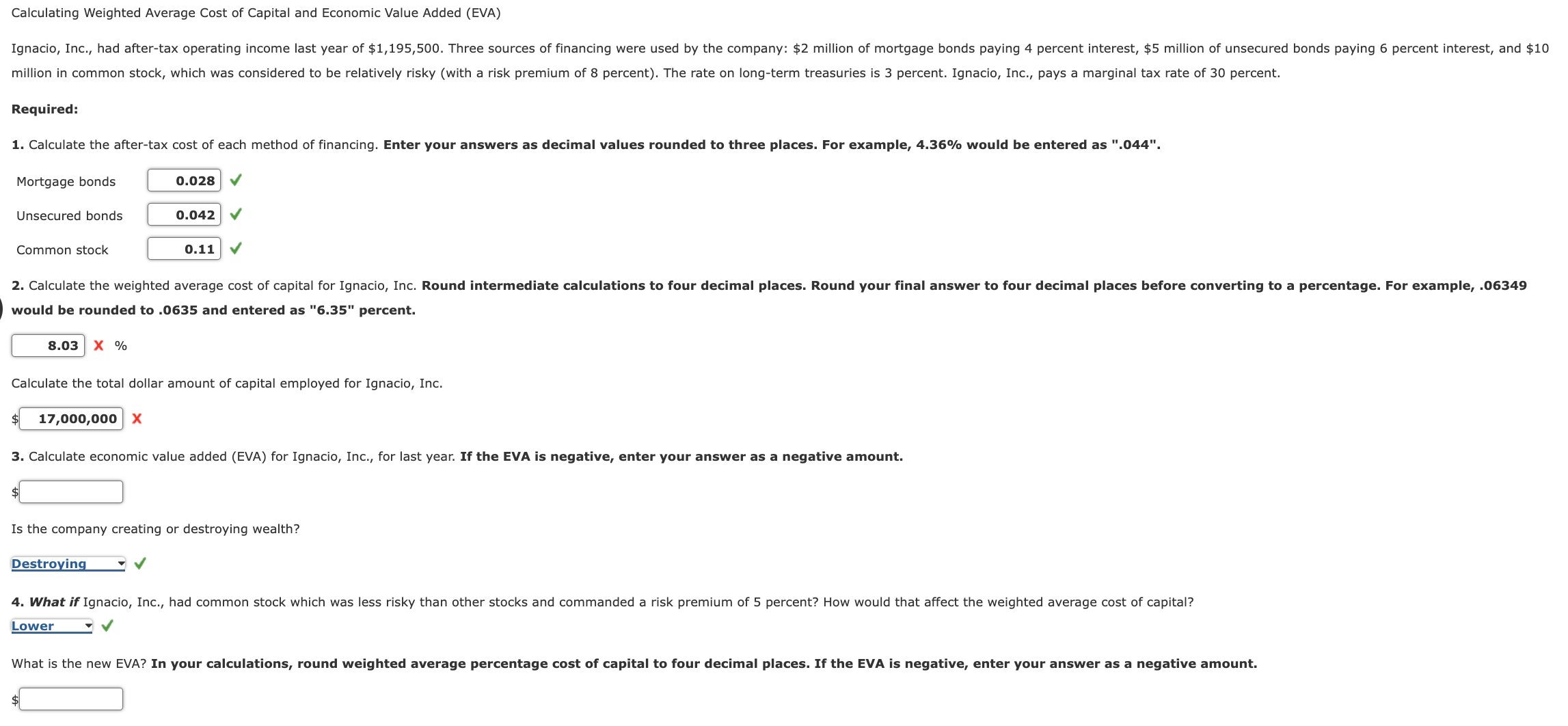 Solved please help with all parts! Calculating Weighted | Chegg.com
