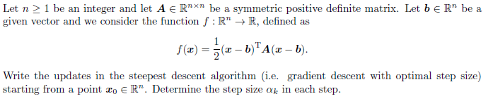 Solved Let n >= 1 be an integer and let A in R^(nxn) be a | Chegg.com