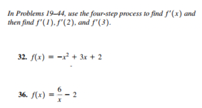Solved In Problems 19-44, use the four-step process to find | Chegg.com