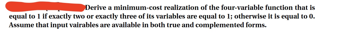 Solved Derive a minimum-cost realization of the | Chegg.com