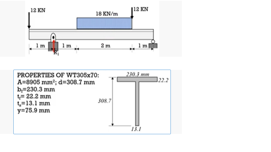 Solved PLEASE USE THE FOLLOWING GIVEN: A WT 305x70 | Chegg.com