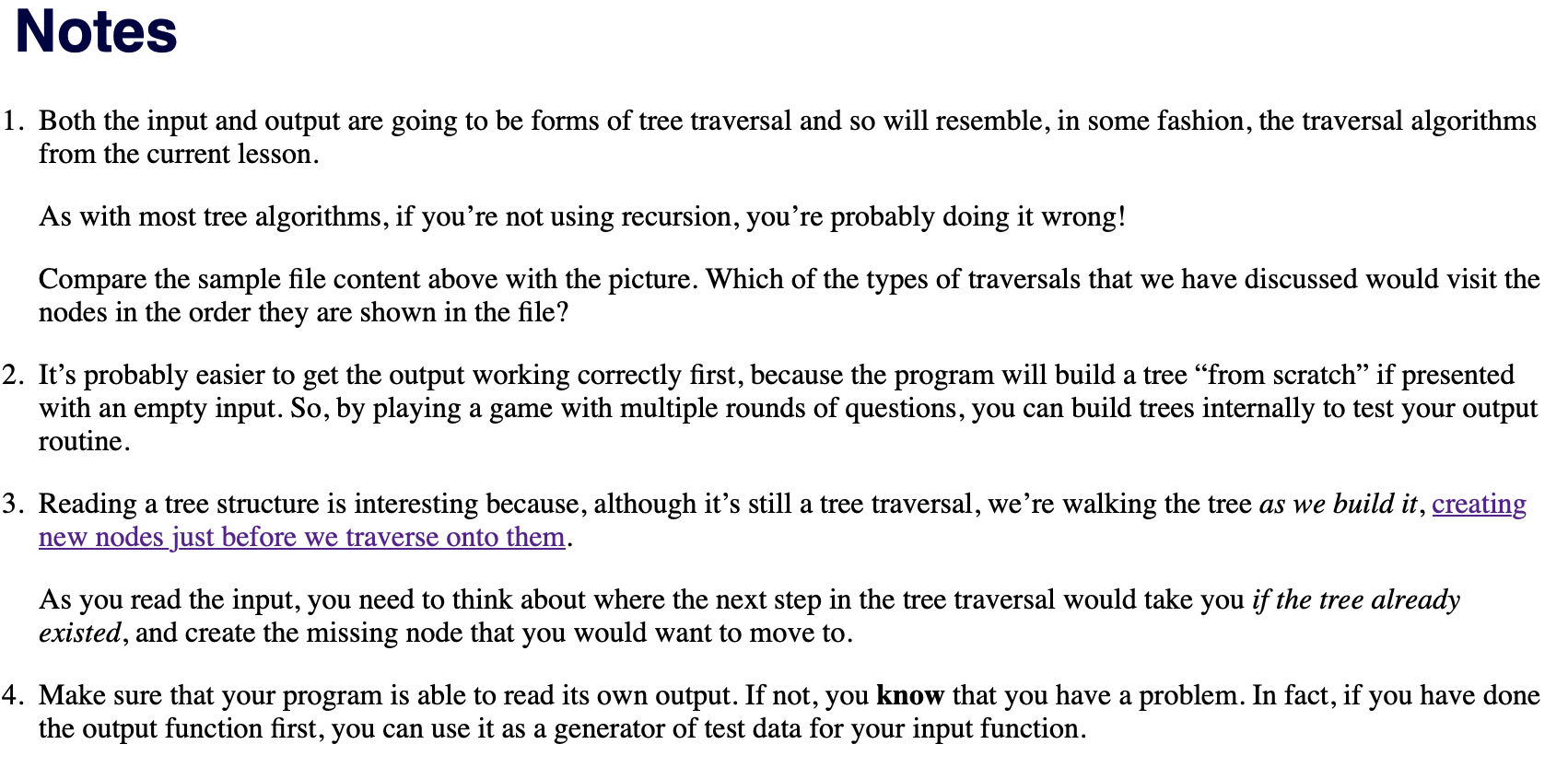 Solved Just have to follow the steps and update node.cpp | Chegg.com