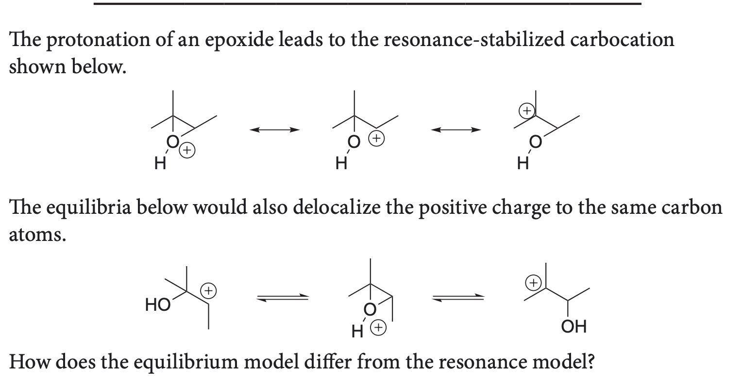 Solved The protonation of an epoxide leads to the | Chegg.com