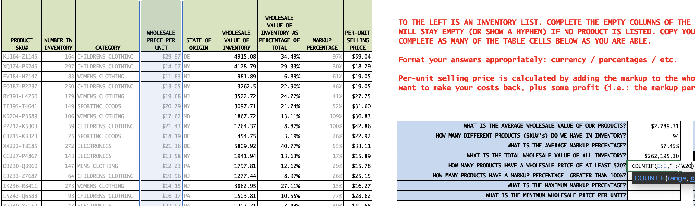 excel-problem-how-to-enter-the-function-in-the-blank-chegg