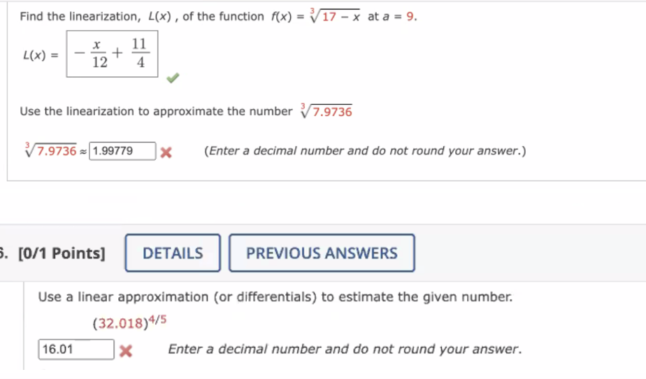 Solved Find the linearization, L(x), of the function | Chegg.com Solved Find the linearization, L(x), of the function | Chegg.com