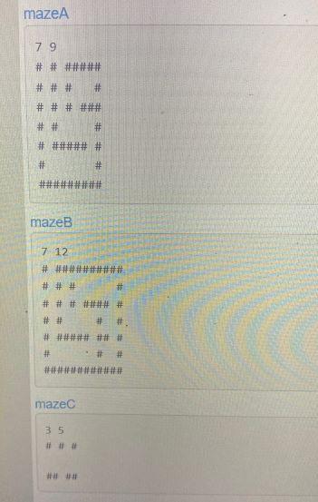 Solved write a Mazesolver class in Java. Needs to prompt | Chegg.com