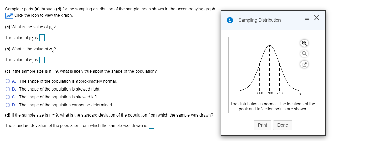 Solved Complete parts (a) through (d) for the sampling | Chegg.com