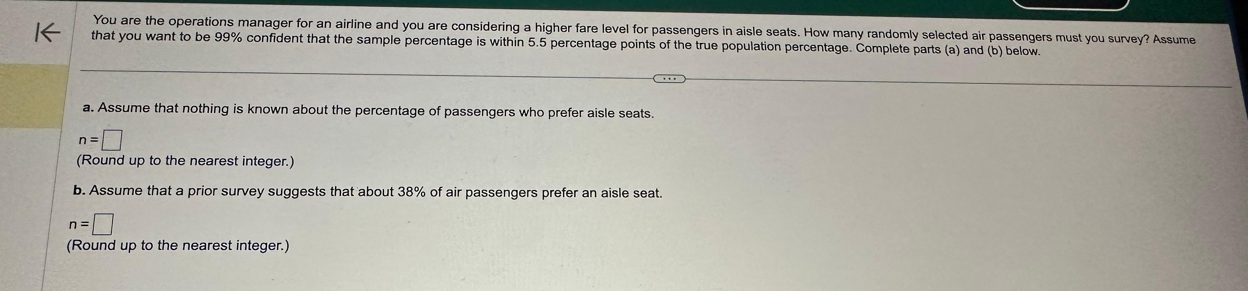 Solved You are the operations manager for an airline and you | Chegg.com