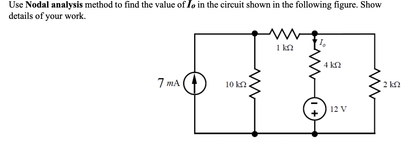Solved Use Nodal analysis method to find the value of Vx in | Chegg.com