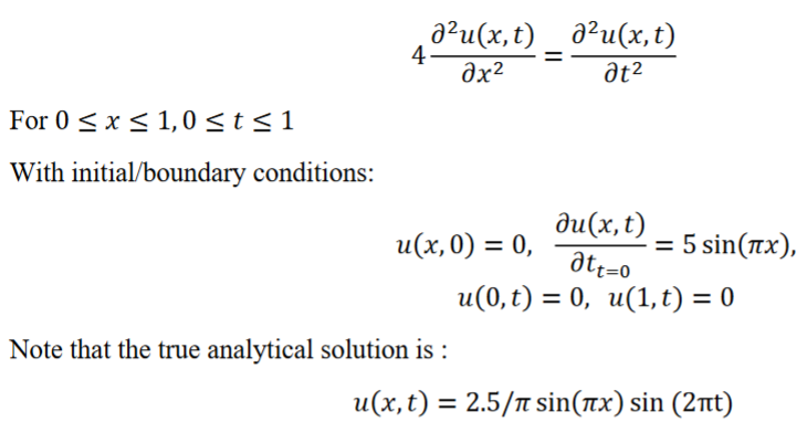 Solved The following is a hyperbolic PDE. Show the | Chegg.com