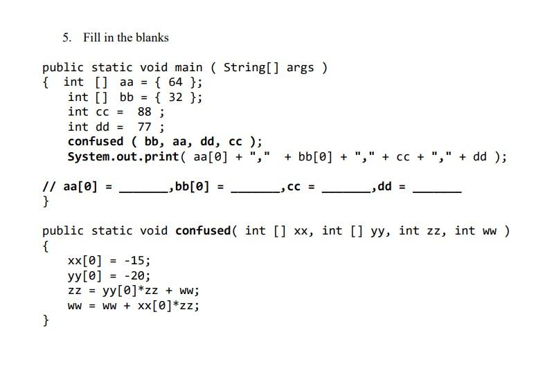 Solved 5. Fill in the blanks 4. Draw and label a memory | Chegg.com
