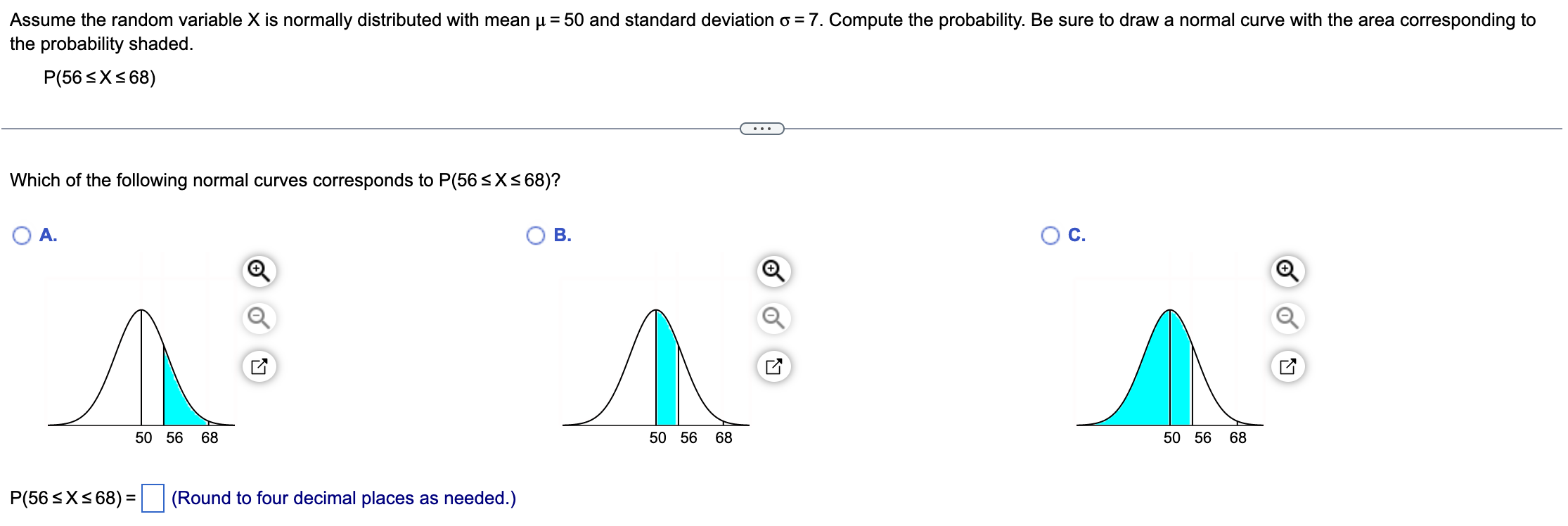 Solved Assume the random variable x ﻿is normally distributed | Chegg.com