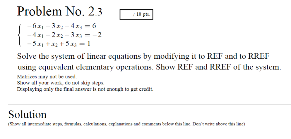 Solved Problem No. 2.3 | Chegg.com