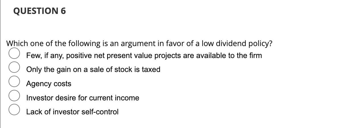 Solved Which one of the following is an argument in favor of | Chegg.com