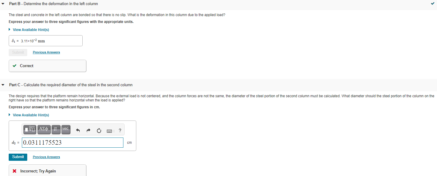 Solved Learning Goal: To use deformation compatibility | Chegg.com