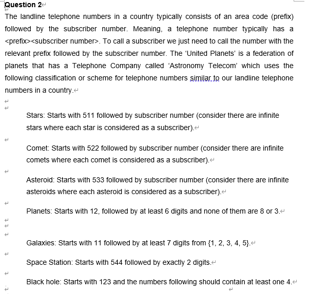 Solved Question 2 The landline telephone numbers in a | Chegg.com
