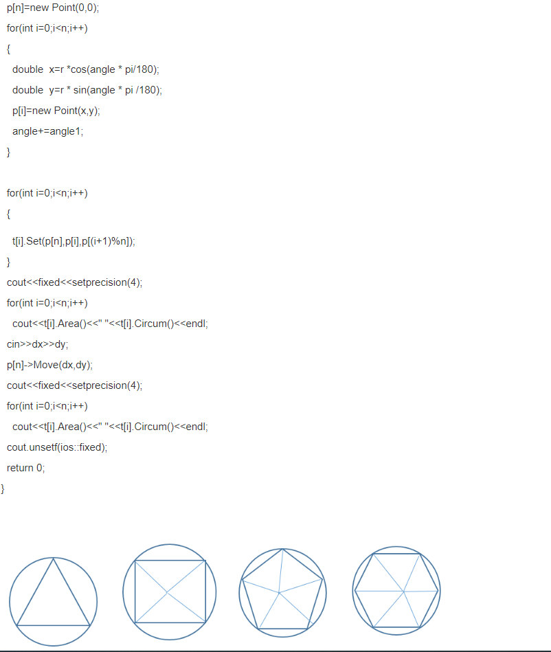 Solved C Point Class And Triangle Class Description A 