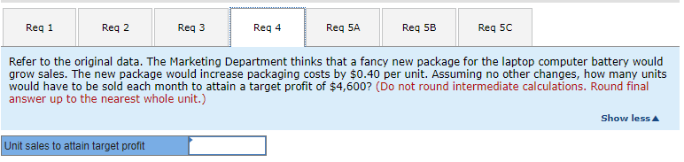 Solved Problem 6-22 (Algo) CVP Applications; Contribution | Chegg.com