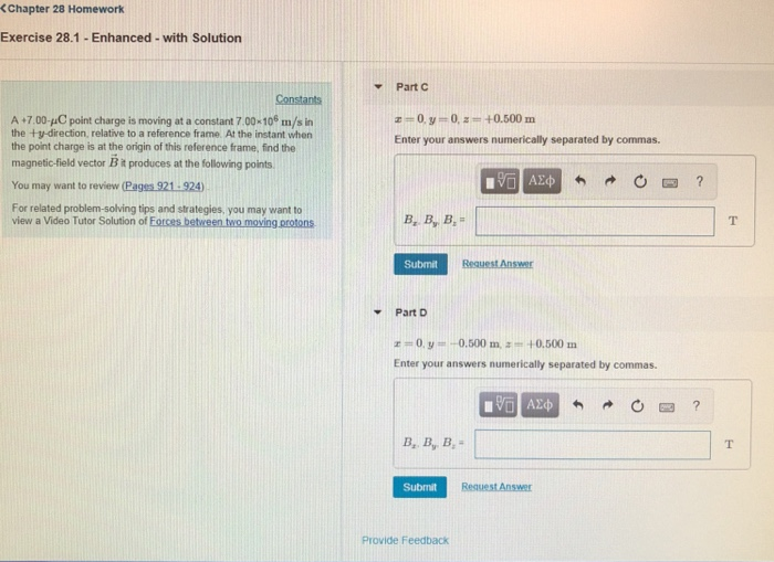 Solved Exercise 28.1 Enhanced - with Solution Constants Part | Chegg.com