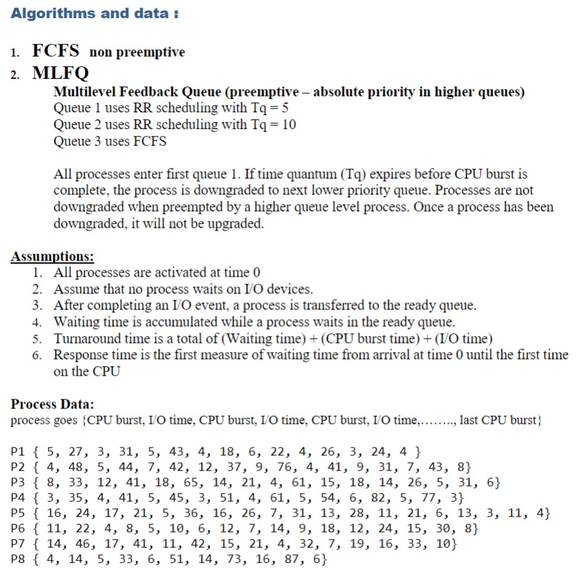 Solved 3. Complete and insert a Partial Gantt chart for | Chegg.com