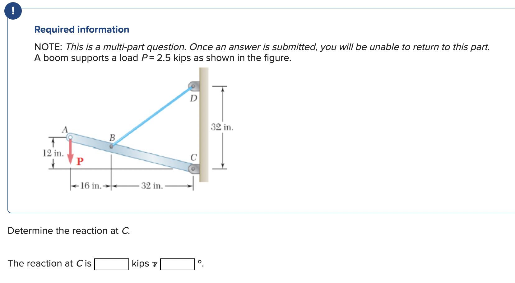 Solved Required information NOTE: This is a multi-part | Chegg.com